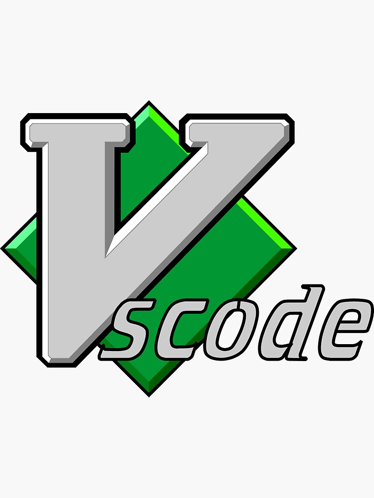 "VS Code / Vim - Misbrand Sticker " Sticker for Sale by Stellar-Prints ...
