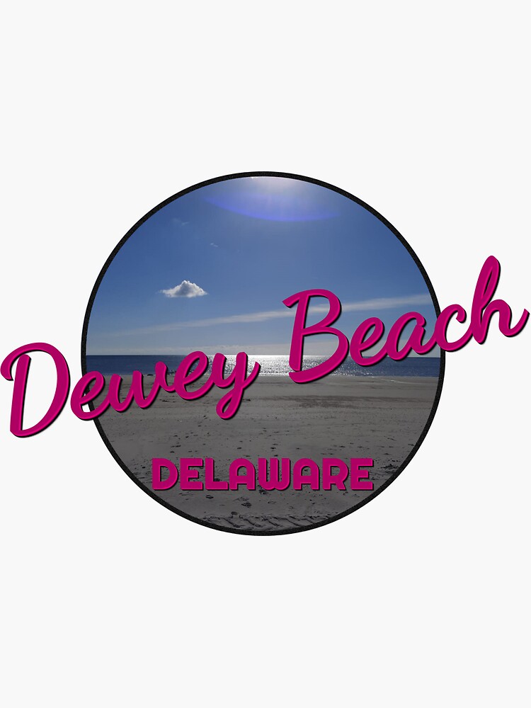 "Dewey Beach Delaware Ocean Horizon" Sticker for Sale by dodgemdesigns ...