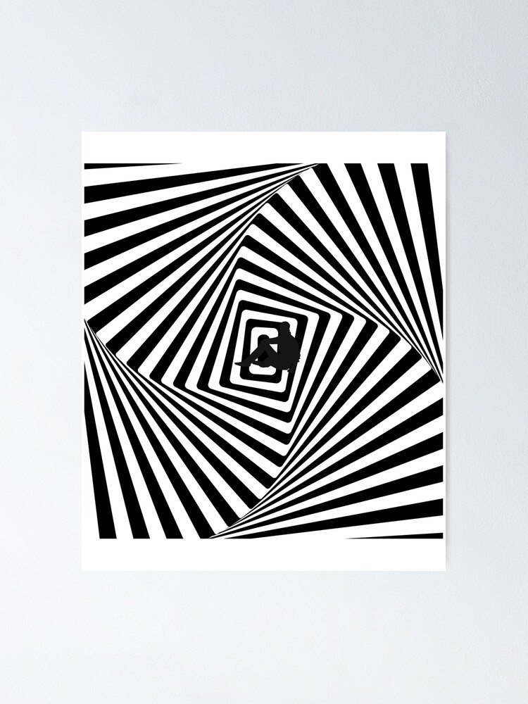 "3d block optical illusion" Poster for Sale by Austinchi12 | Redbubble