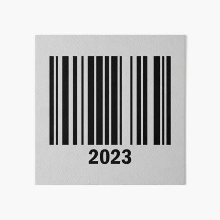 "2023 BARCODE IN BLACK" Art Board Print for Sale by angelisart | Redbubble