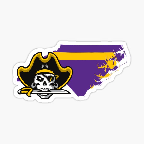 "North Carolina Border, Pirates" Sticker for Sale by LatterDaze | Redbubble