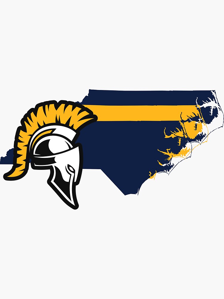 "North Carolina Border, Spartans" Sticker for Sale by LatterDaze ...