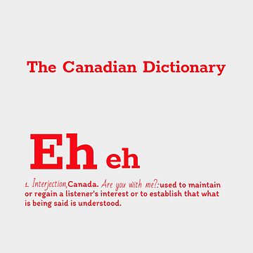 "Canadian Slang, Eh?" iPad Case & Skin for Sale by MGMSolutions | Redbubble