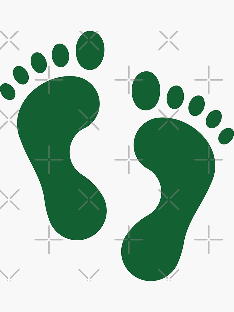"Jolly Green Feet" Sticker for Sale by ReaperShoppe | Redbubble