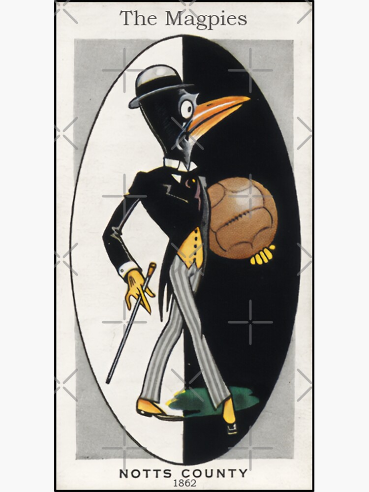 "FC NOTTS COUNTY old vintage trading card" Sticker for Sale by v3lkan ...