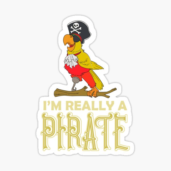 "Sailing I am Really A Pirate Amputee Leg Graphic" Sticker for Sale by ...