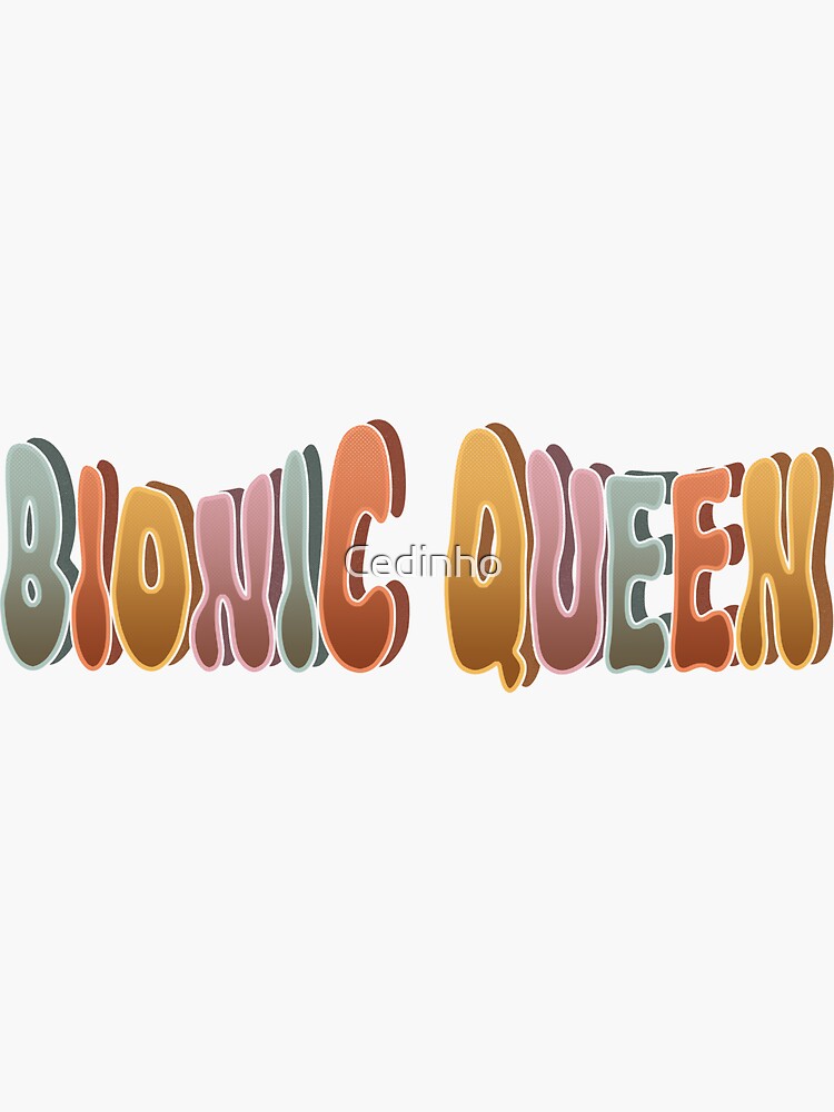 "Bionic Queen Artificial Leg Confidence Bubbly Illustration" Sticker ...