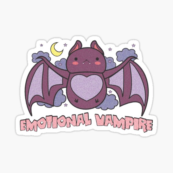 "Emotional Vampires" Sticker for Sale by BrunaEsmanhotto | Redbubble