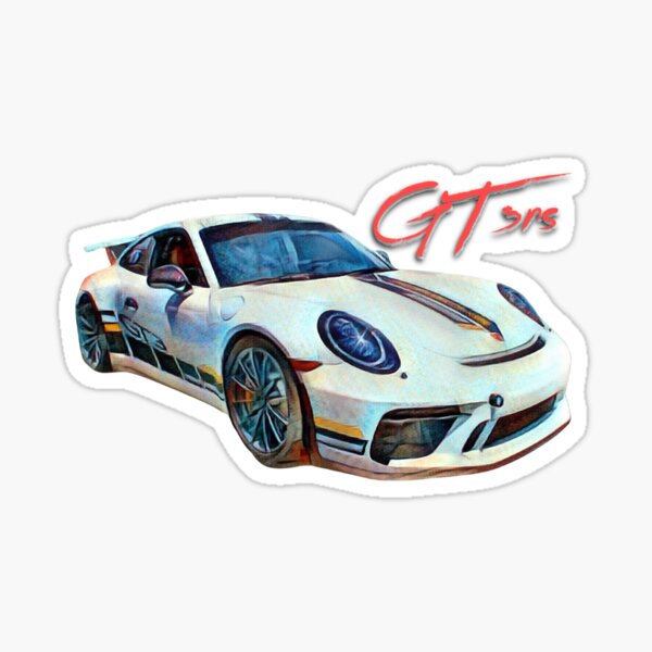 "Porsche GT3 Design" Sticker for Sale by Enventone | Redbubble