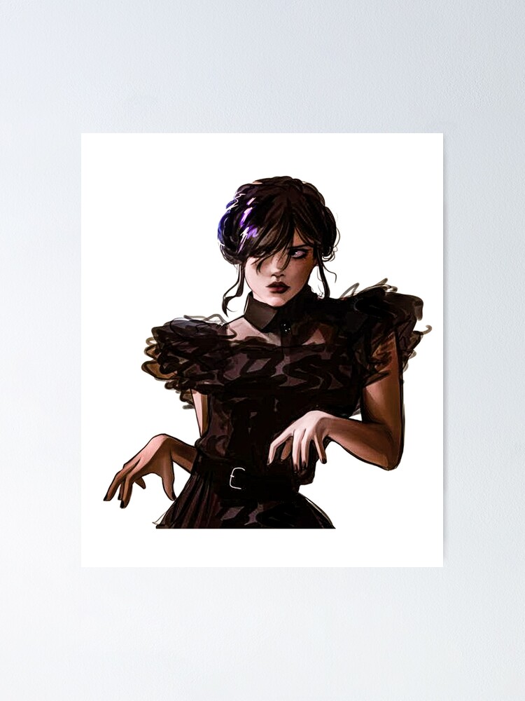 "wednesday addams" Poster for Sale by assia lachgar | Redbubble