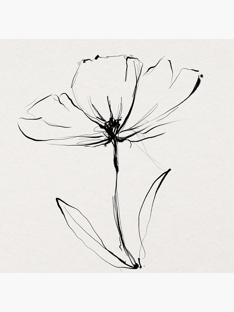 "Flower hand drawn illustration psd, remixed from vintage public domain ...