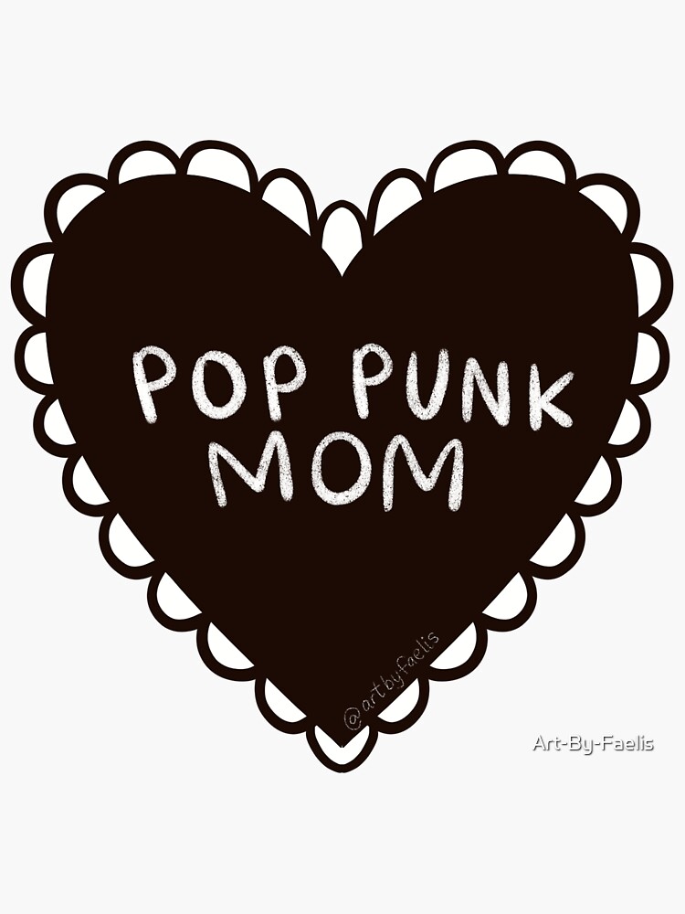 "Pop punk mom" Sticker for Sale by Art-By-Faelis | Redbubble