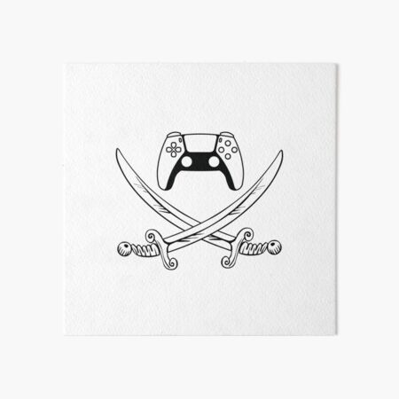 "Console Controller Pirate Typical Gamer dota Essential" Art Board ...