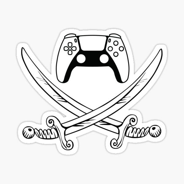 "Console Controller Pirate Typical Gamer dota Essential" Sticker for ...