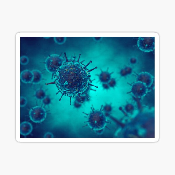 "Viral disease" Sticker for Sale by nobeastsofierce | Redbubble