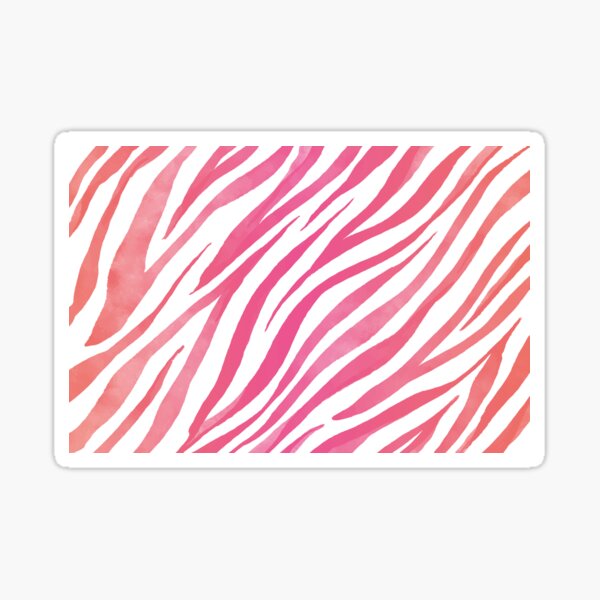 "Beautiful Zebra print texture - Soft pink " Sticker for Sale by ...