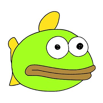 "Pepe Fish" Sticker for Sale by TheMemesLord | Redbubble