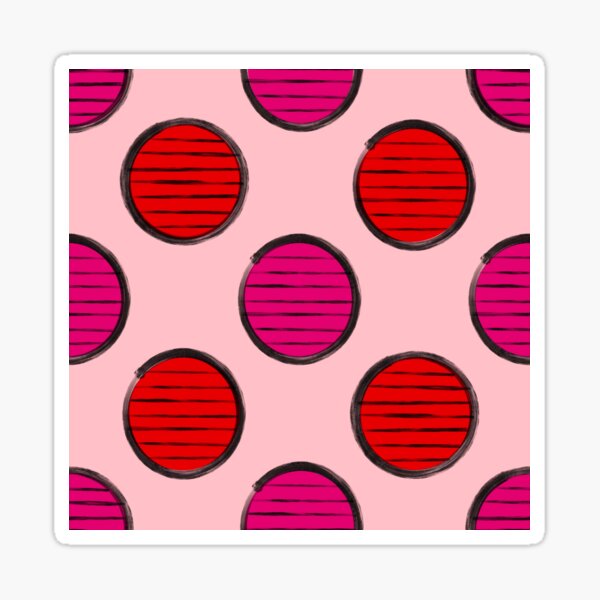 Pegatina «Dots Fiery Red Beetroot Purple Crystal Rose Pantones Verano ...