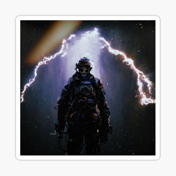 "Simon Ghost Riley realistic - aesthetic lighting film" Sticker for ...