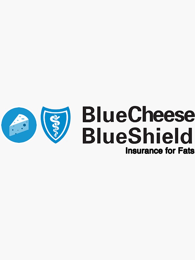 "Blue Cheese Blue Shield" Sticker for Sale by Mancrush | Redbubble