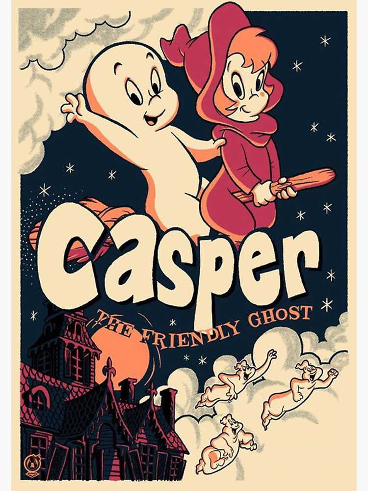 "Casper The Friendly Ghost" Sticker for Sale by davetimberwolf | Redbubble