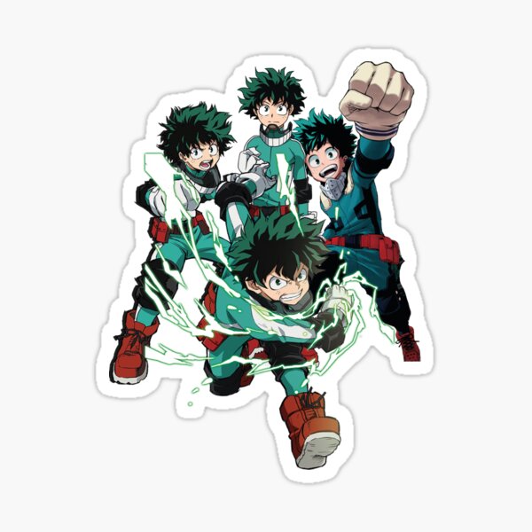 "Hero Academia deku " Sticker for Sale by Lux45 | Redbubble