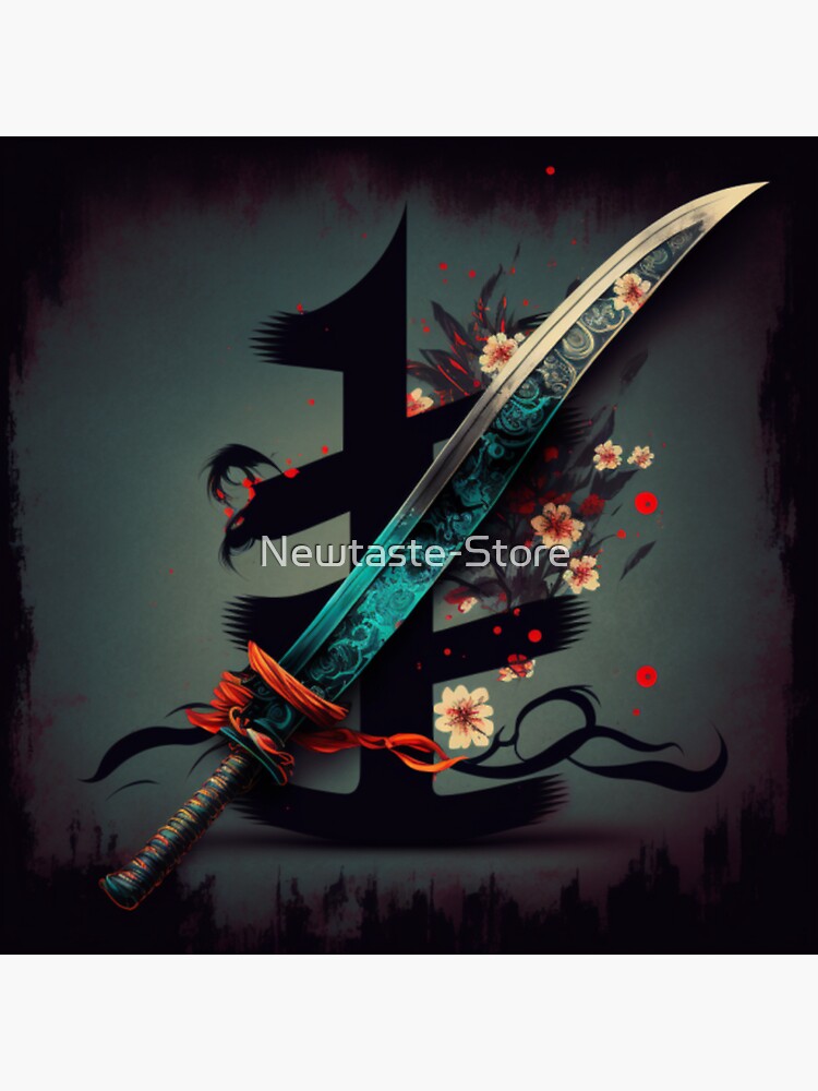 "Japanese Legendary Katana" Sticker for Sale by Newtaste-Store | Redbubble