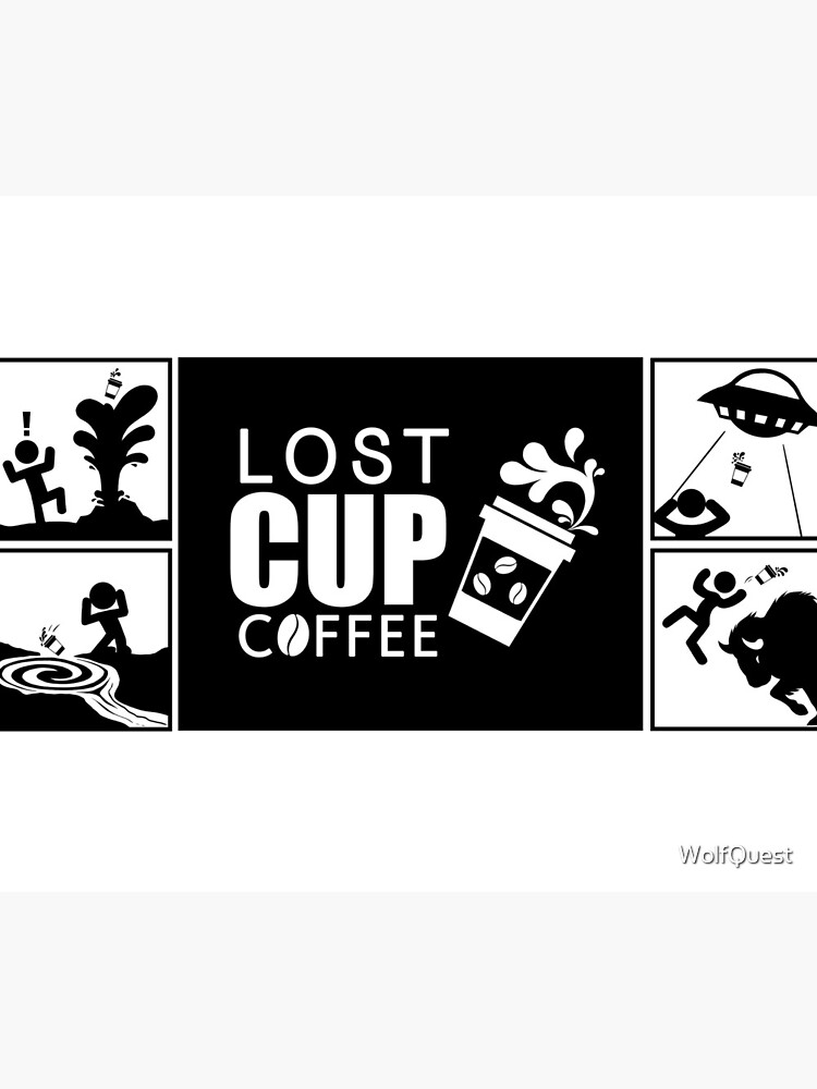 "Lost Cup Coffee Catastrophes" Travel Coffee Mug for Sale by WolfQuest ...