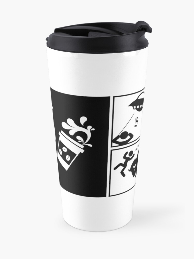 "Lost Cup Coffee Catastrophes" Travel Coffee Mug for Sale by WolfQuest ...