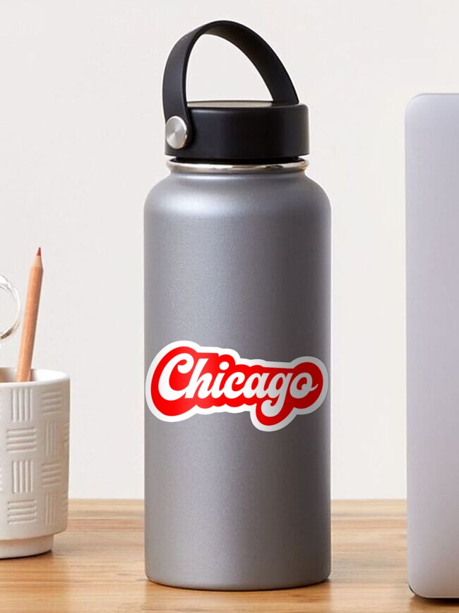 "Chicago Script" Sticker for Sale by collagexemma | Redbubble