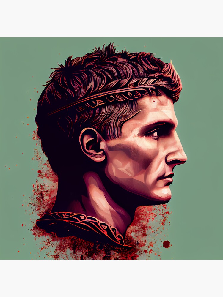 "Caesar Augustus Art" Sticker for Sale by andreipopescu | Redbubble
