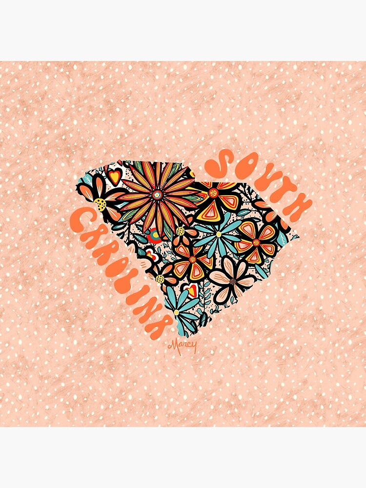 South Carolina State Design Artist Designed Illustration Featuring