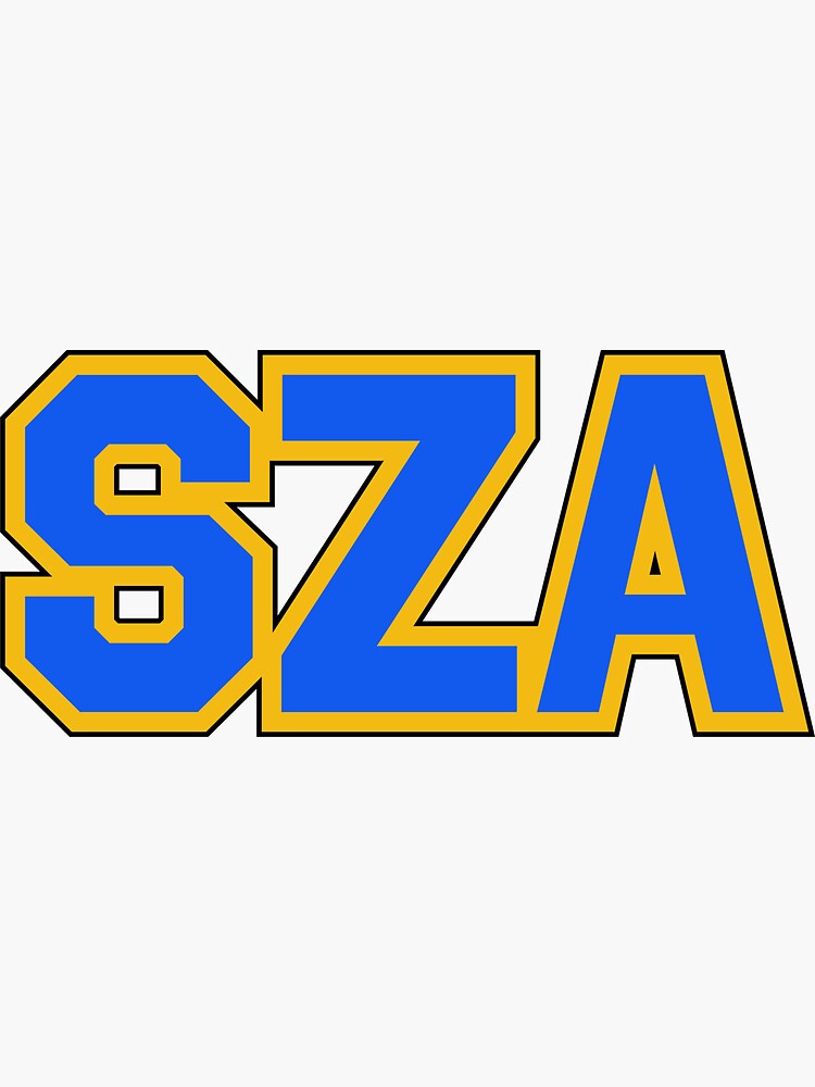 "SZA Letterman Logo" Sticker for Sale by pmcmanndesign | Redbubble