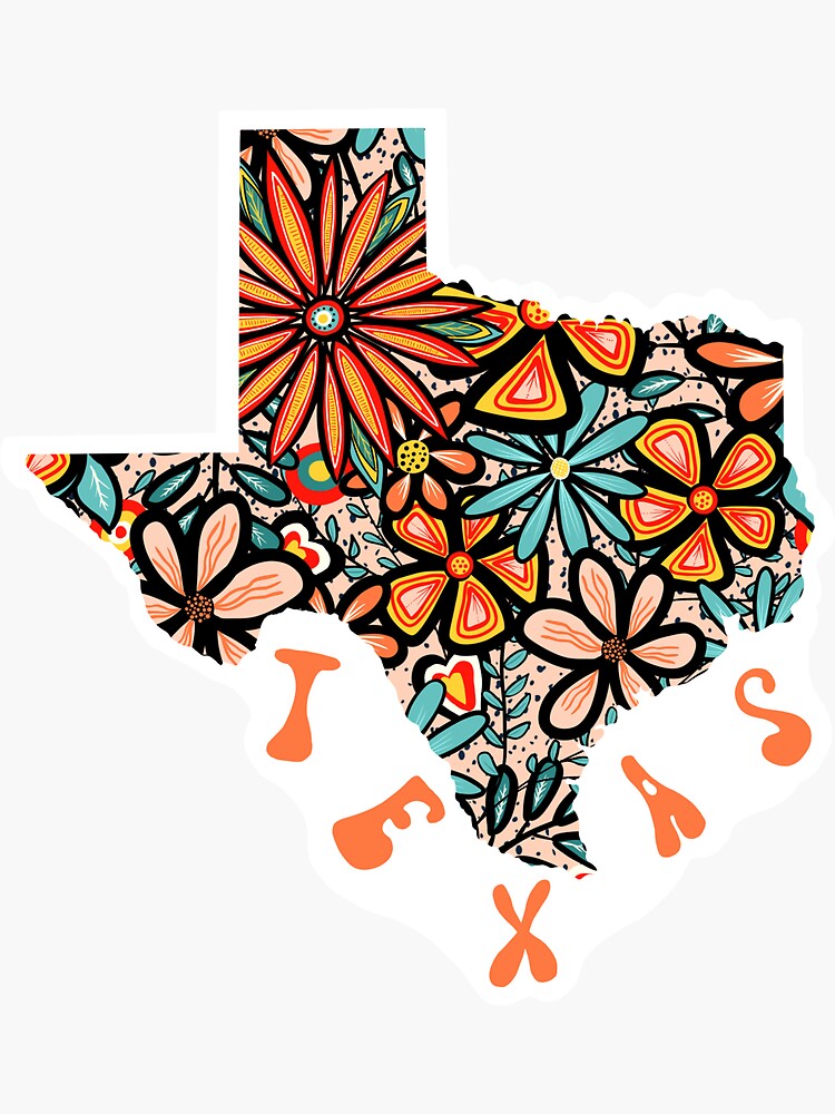"Texas State Design | Artist Designed Illustration Featuring Texas ...