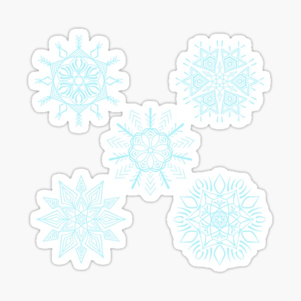 "Snowflake Sticker pack" Sticker for Sale by stickerbyginger | Redbubble