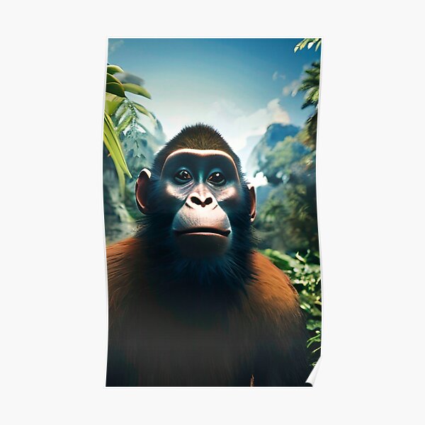 "Monkey face" Poster for Sale by gavila | Redbubble