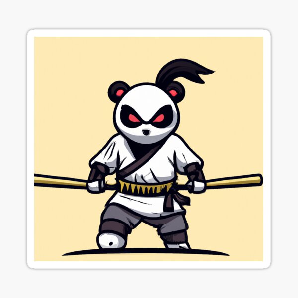 "panda samurai carring a katana, as a anime style" Sticker for Sale by ...