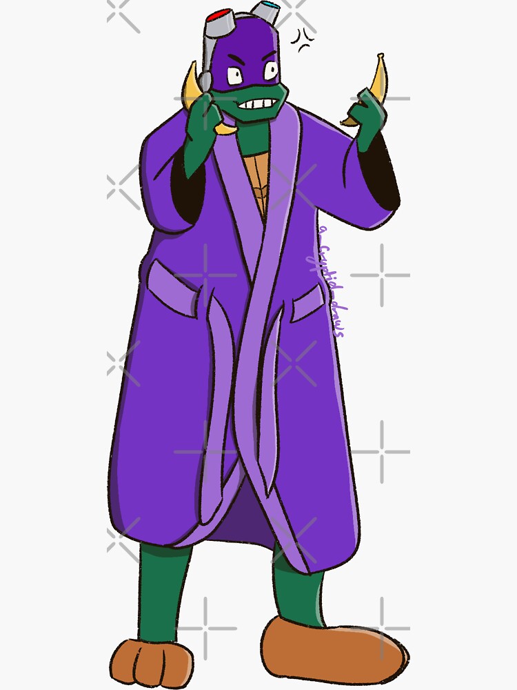 "Rottmnt Donnie " Sticker for Sale by ACryptidDraws | Redbubble
