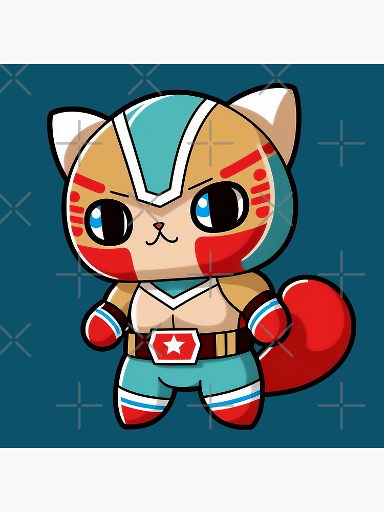 "Lucha Libre Cats | Mexican Wrestling | Kawaii Cats | Chibi Cats ...