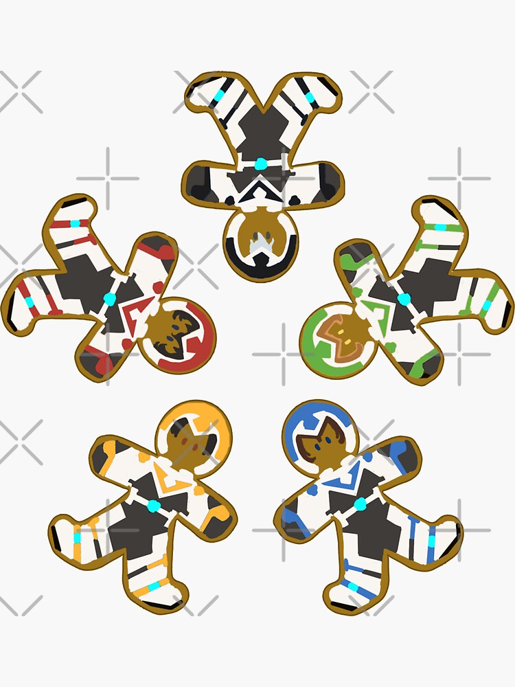 "Ginger Paladins S1-2 Set" Sticker for Sale by ChocoboMausi | Redbubble