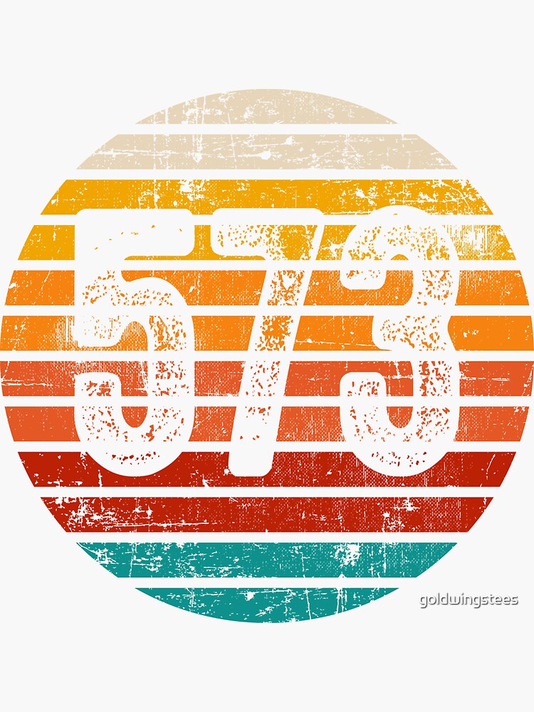 "Distressed Vintage Sunset 573 Area Code" Sticker for Sale by ...