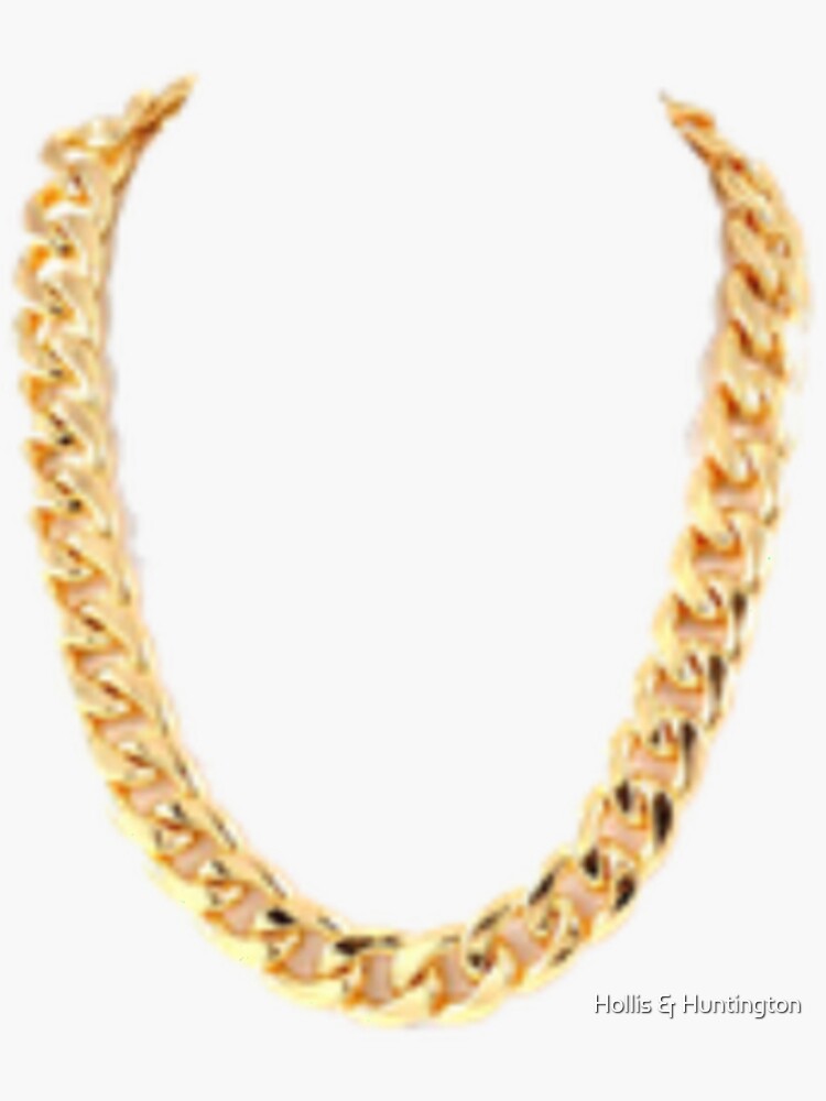 "Gold Chain" Sticker for Sale by abigailclairej | Redbubble