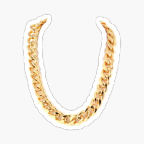 "Gold Chain" Sticker for Sale by abigailclairej | Redbubble
