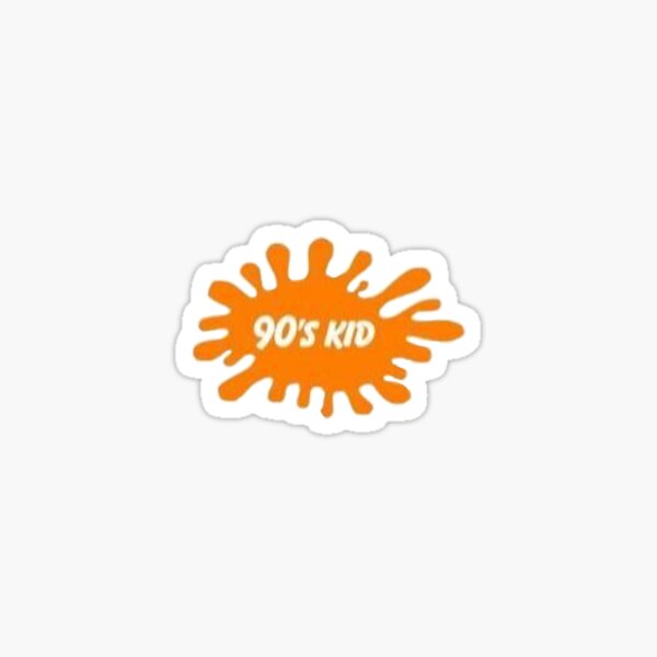"90's Kid" Sticker for Sale by abigailclairej | Redbubble
