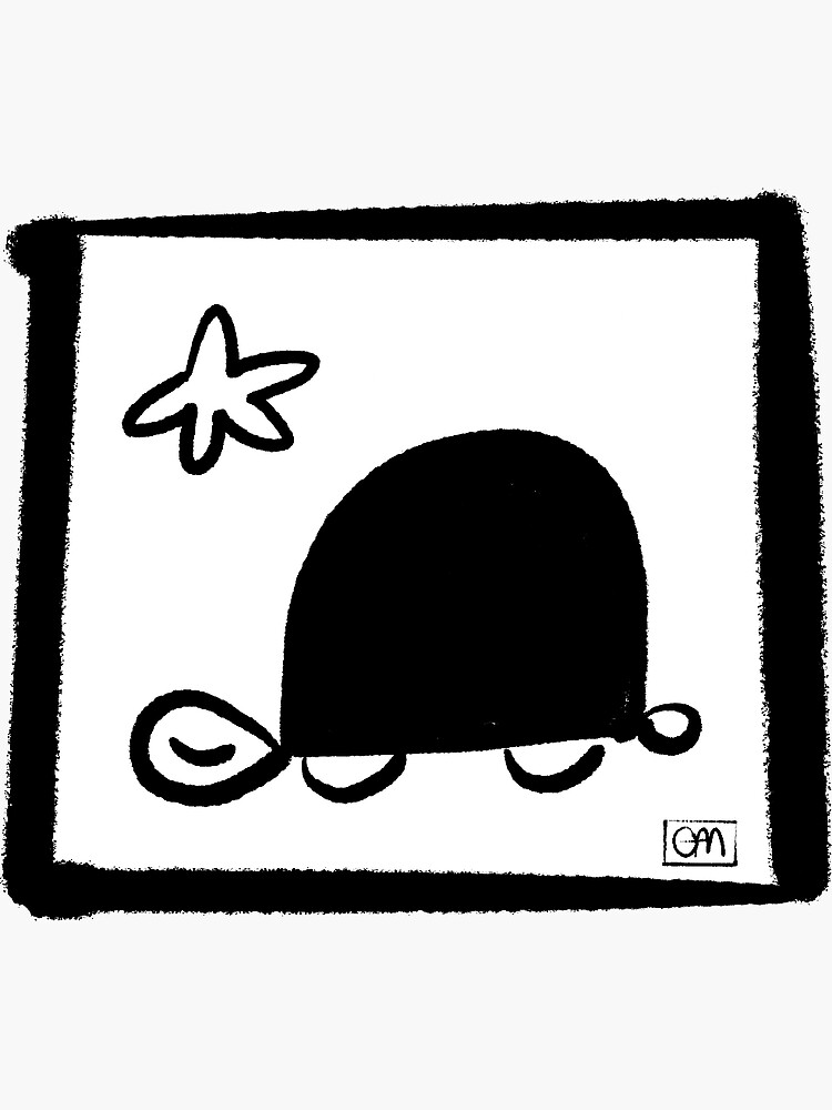 "Turtle Star" Sticker for Sale by gabimarc | Redbubble