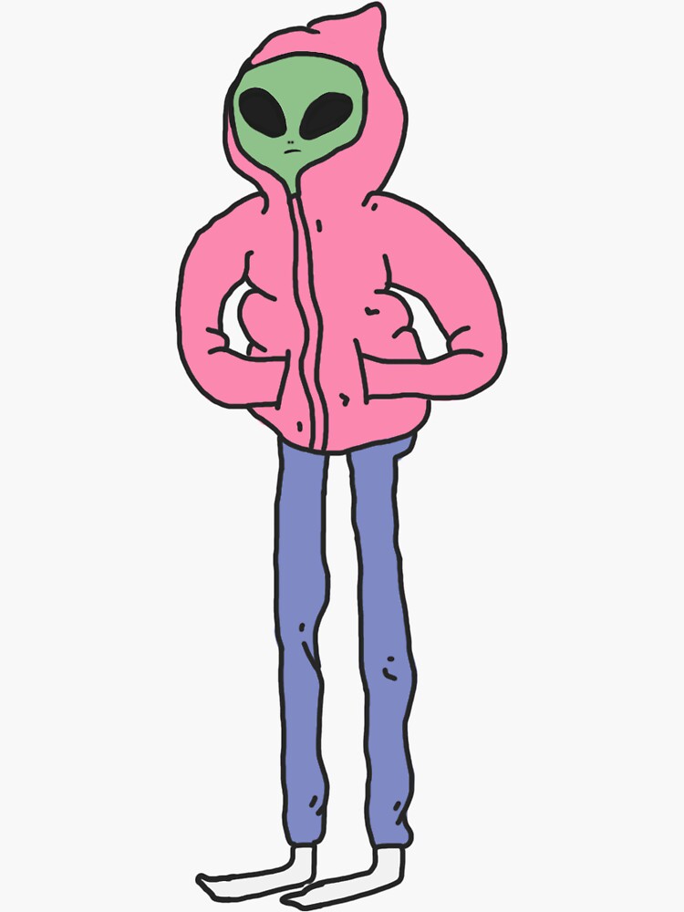 "alien dude" Sticker for Sale by MaxyB | Redbubble