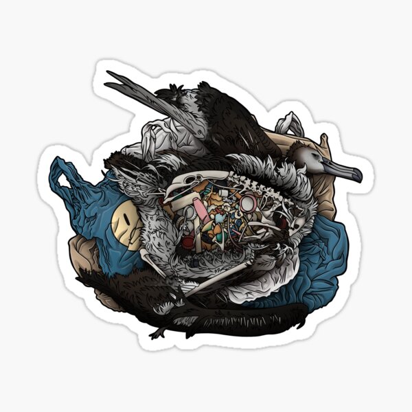 "Death By Litter (waste management awareness)" Sticker for Sale by ...