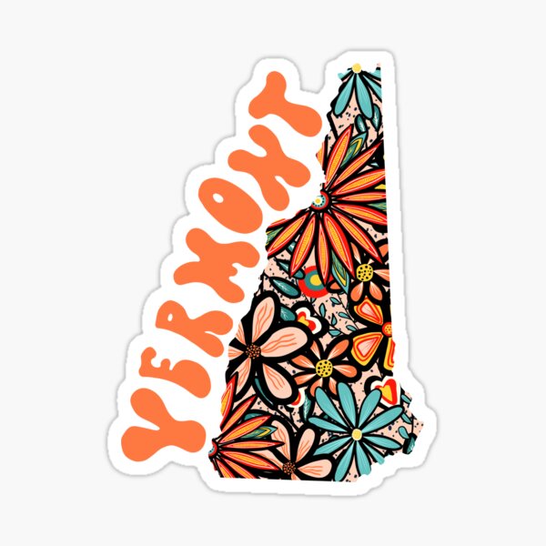 "Vermont State Design | Artist Designed Illustration Featuring Vermont ...