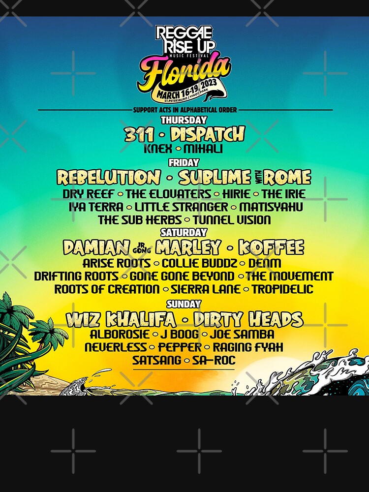 "reggae rise up florida tour 2023" Active T-Shirt for Sale by iaxelbeyt ...