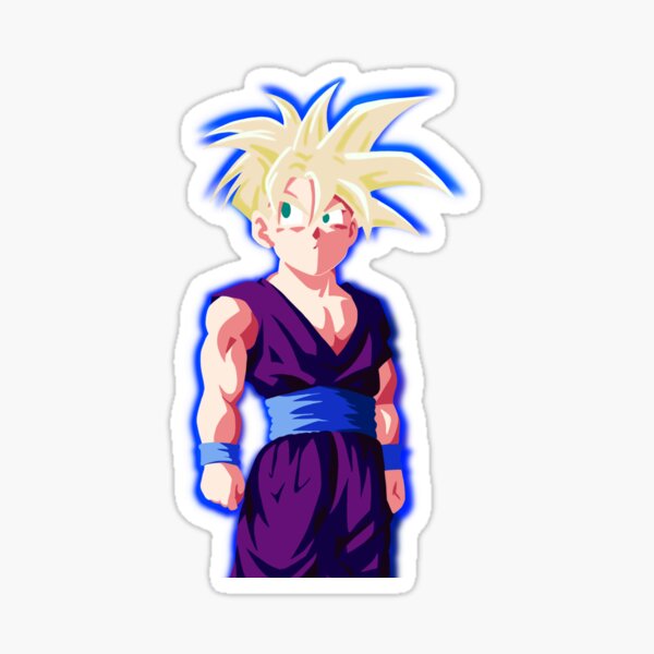 "Super Saiyan Gohan" Sticker for Sale by ArtistryUnknown | Redbubble